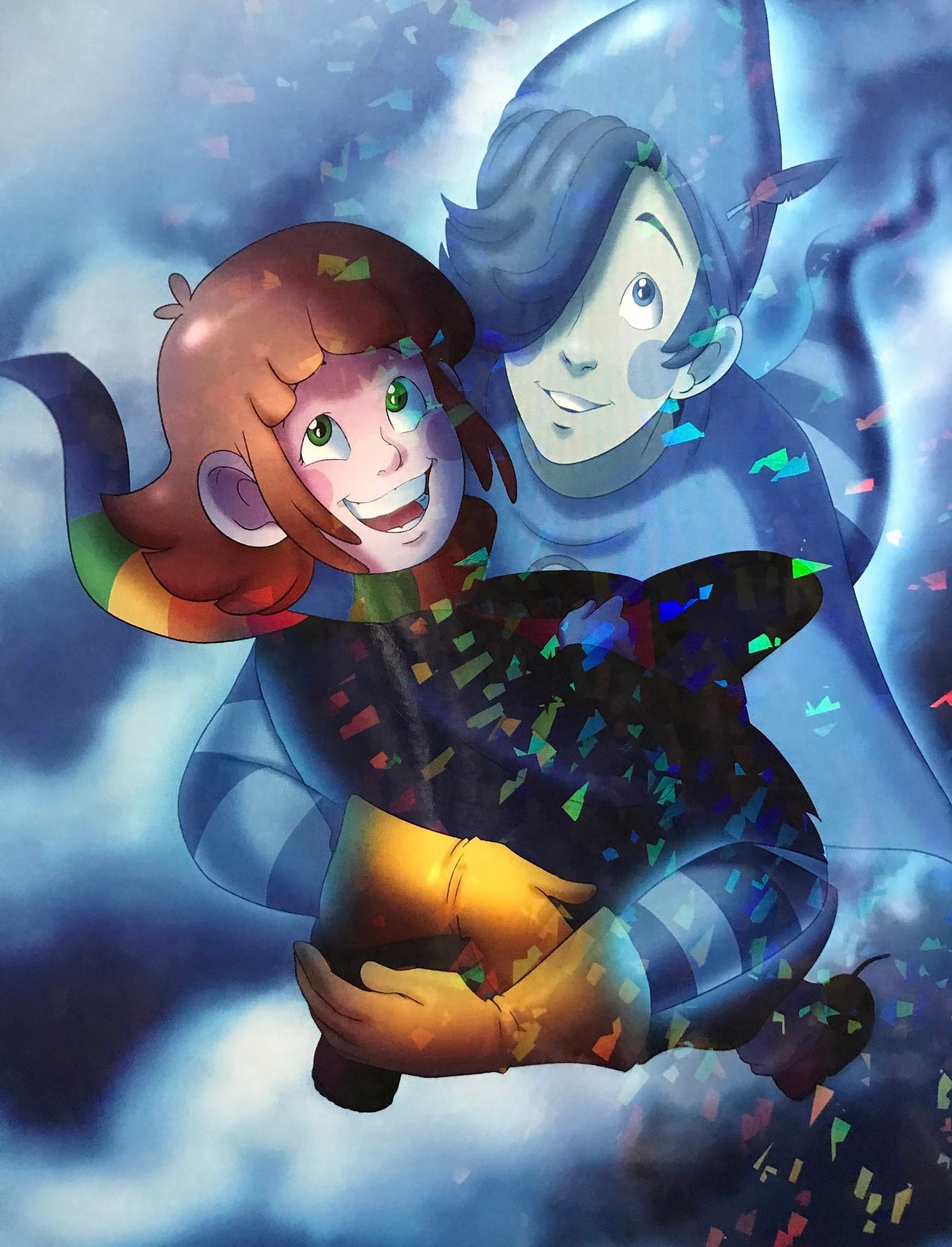 HOLOGRAPHIC 11x17 Gwendy & Ghost Print – MAGICK MAXIMUS